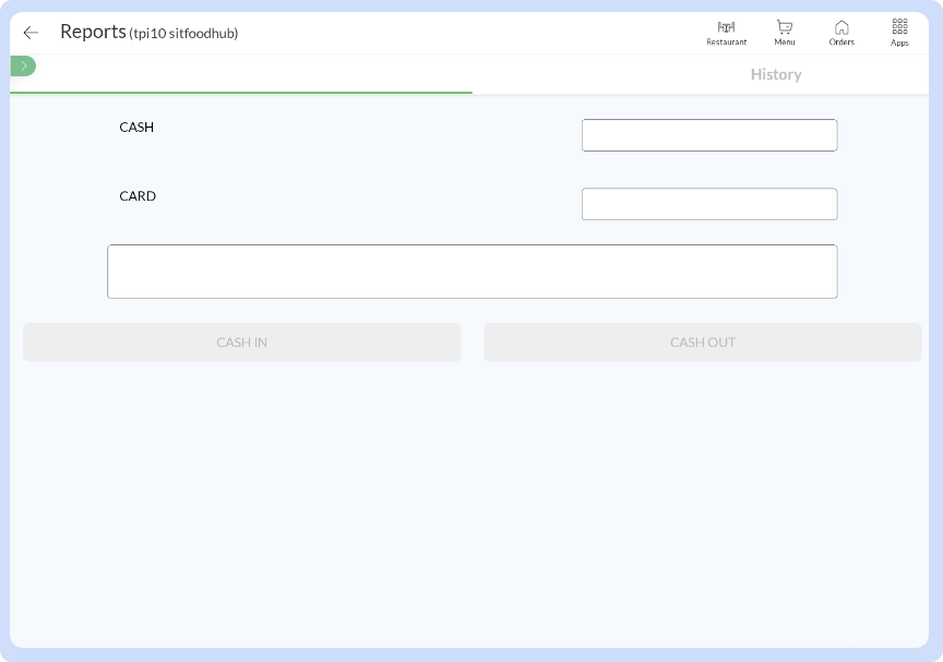 POS features - Cash In/Cash Out | Track every shift’s cash flow accurately.