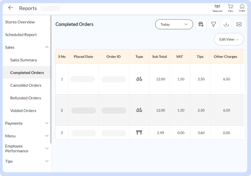 POS features - Completed Orders | Track every fulfilled order with ease
