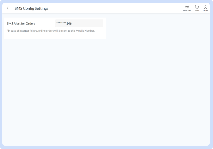 POS features - SMS config | Set up and manage your SMS messaging settings.
